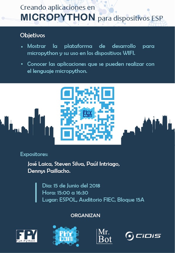 Creando aplicaciones en micropython para dispositivos ESP | CIDIS